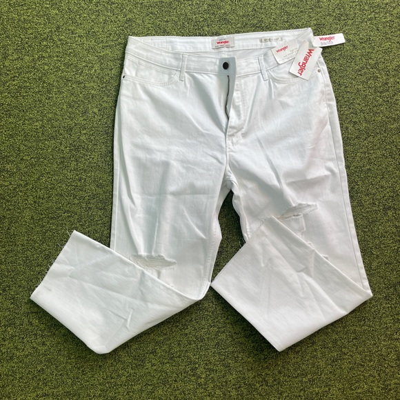 Wrangler | Jeans | Wrangler White Ripped Jeans | Poshmark